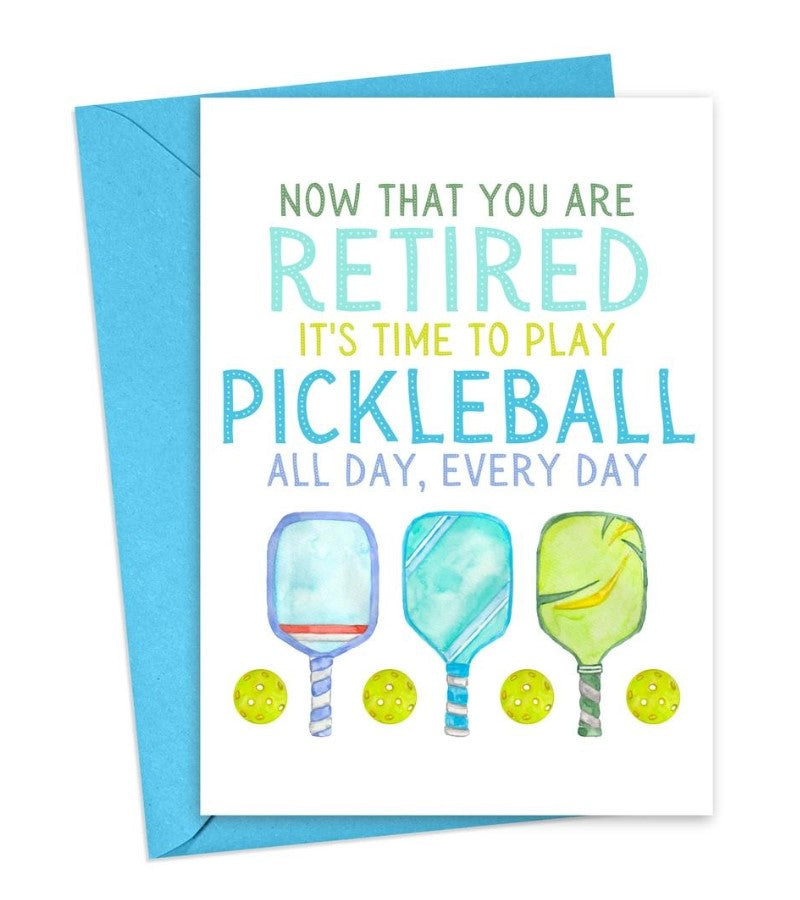 Play Pickleball Retirement Card | a gift from grandmother to granddaughter