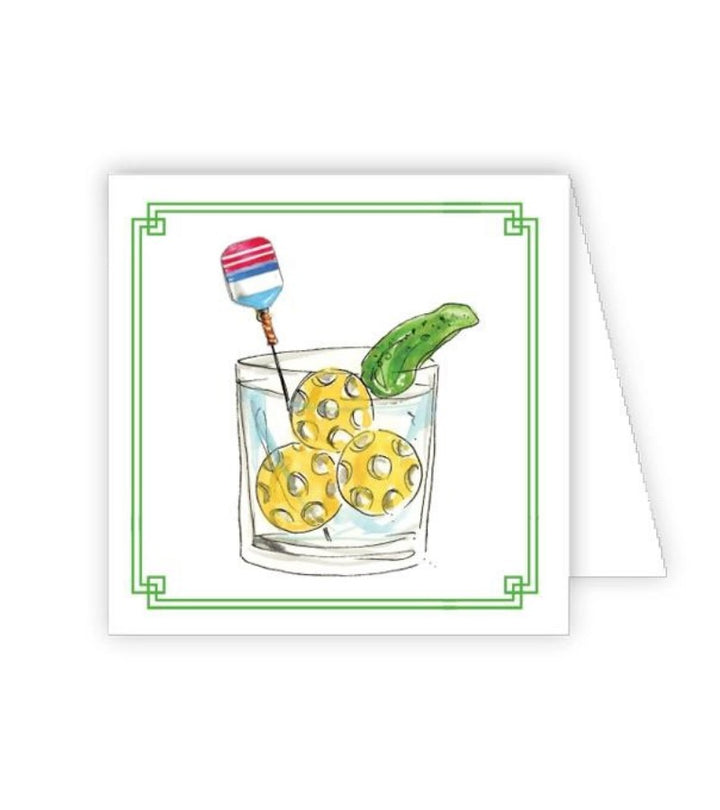 Pickleball Cocktails Enclosure Card