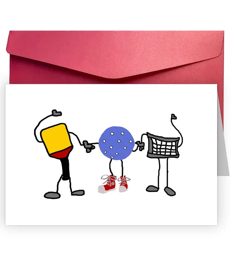 Pickleball Friendship Greeting Card