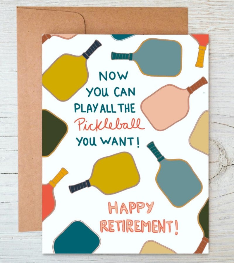 Pickleball Retirement Card